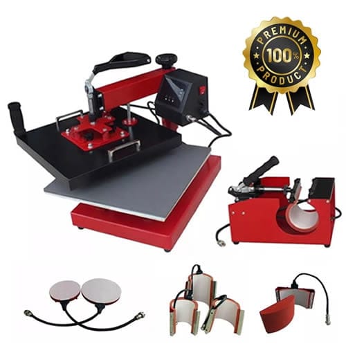 Plancha estampadora de sublimación 8en1 de 38x38 premium